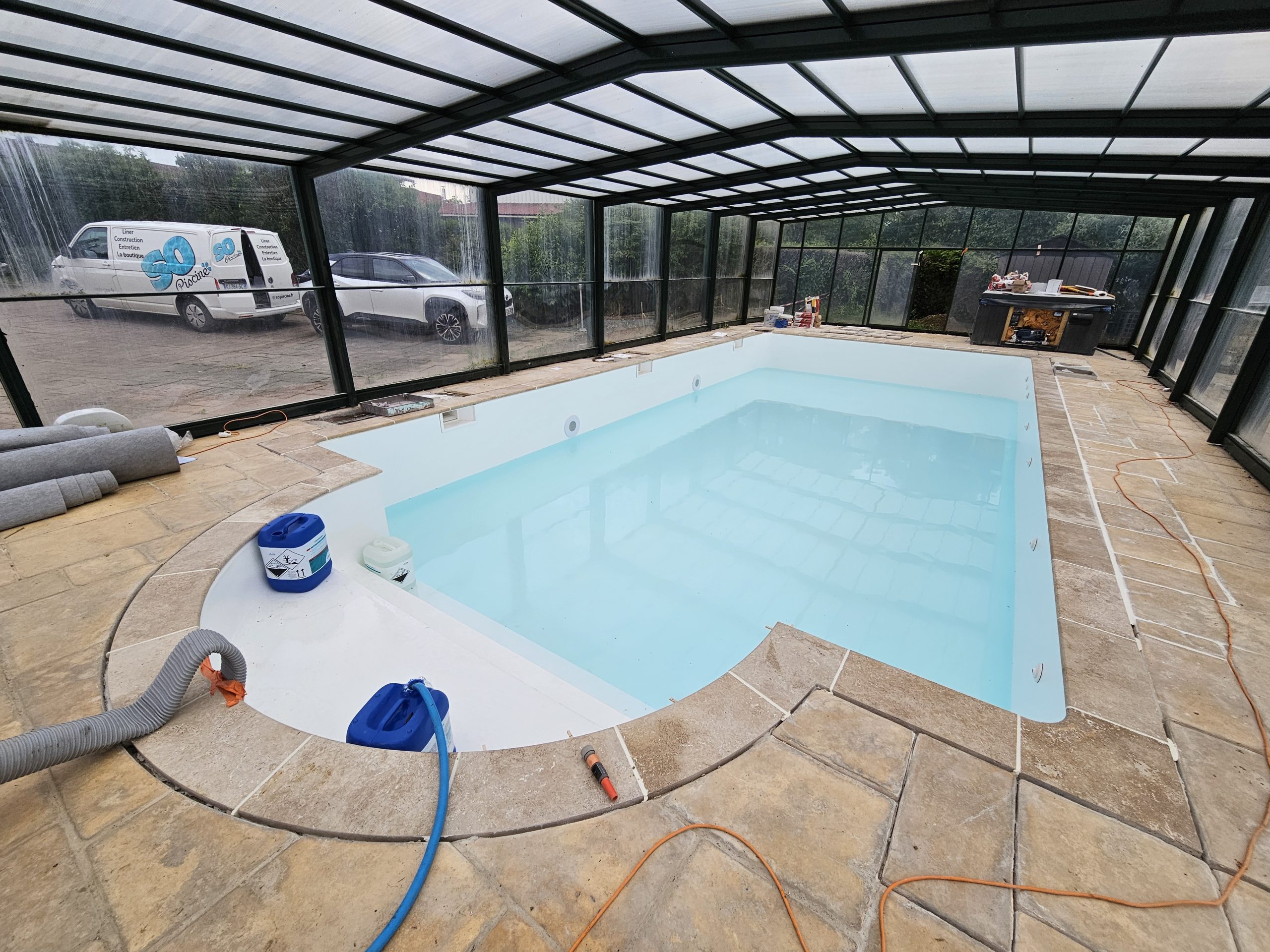 Rénovation complète d'un bassin - SOpiscine